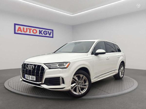 White Audi Q7 2021 in Kaunas, with an engine capacity of 2.00 L and mileage of 51 thousand km for 32999 €, photo 1 on AUTOMOTO.COM.LV