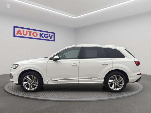 White Audi Q7 2021 in Kaunas, with an engine capacity of 2.00 L and mileage of 51 thousand km for 32999 €, photo 2 on AUTOMOTO.COM.LV