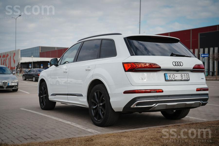 Balts Audi Q7 2021 Rīga, ar dzinēja tilpumu 3.00 L un nobraukumu 111 tūkst. km par 39500 €, foto 7 vietnē AUTOMOTO.COM.LV