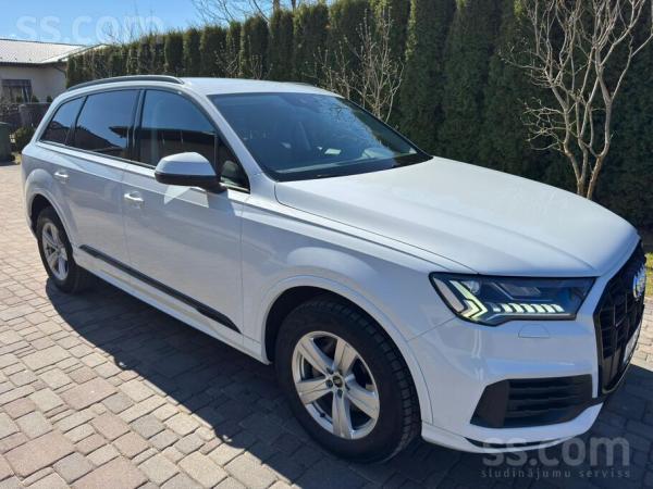 Balts Audi Q7 2021 Rīga, ar dzinēja tilpumu 3.00 L un nobraukumu 139 tūkst. km par 38900 €, foto 1 vietnē AUTOMOTO.COM.LV