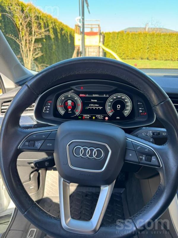Balts Audi Q7 2021 Rīga, ar dzinēja tilpumu 3.00 L un nobraukumu 139 tūkst. km par 38900 €, foto 7 vietnē AUTOMOTO.COM.LV