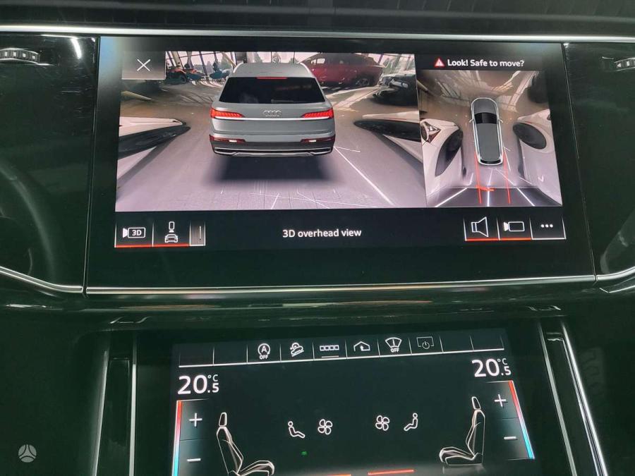 White Audi Q7 2021 in Siauliai, with an engine capacity of 3.00 L and mileage of 73 thousand km for 41450 €, photo 28 on AUTOMOTO.COM.LV