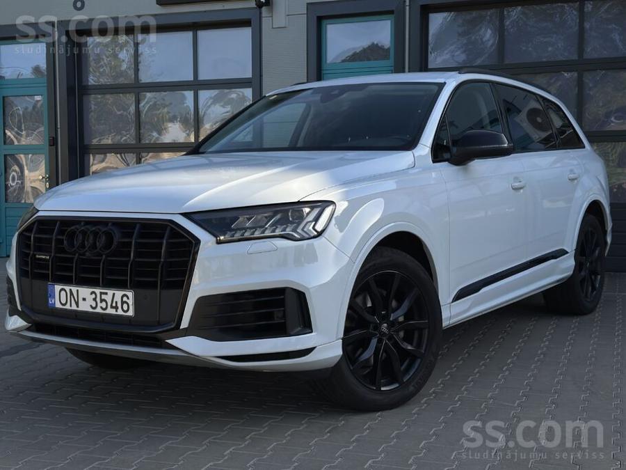 White Audi Q7 2021 in Riga, with an engine capacity of 3.00 L and mileage of 113 thousand km for 39500 €, photo 1 on AUTOMOTO.COM.LV