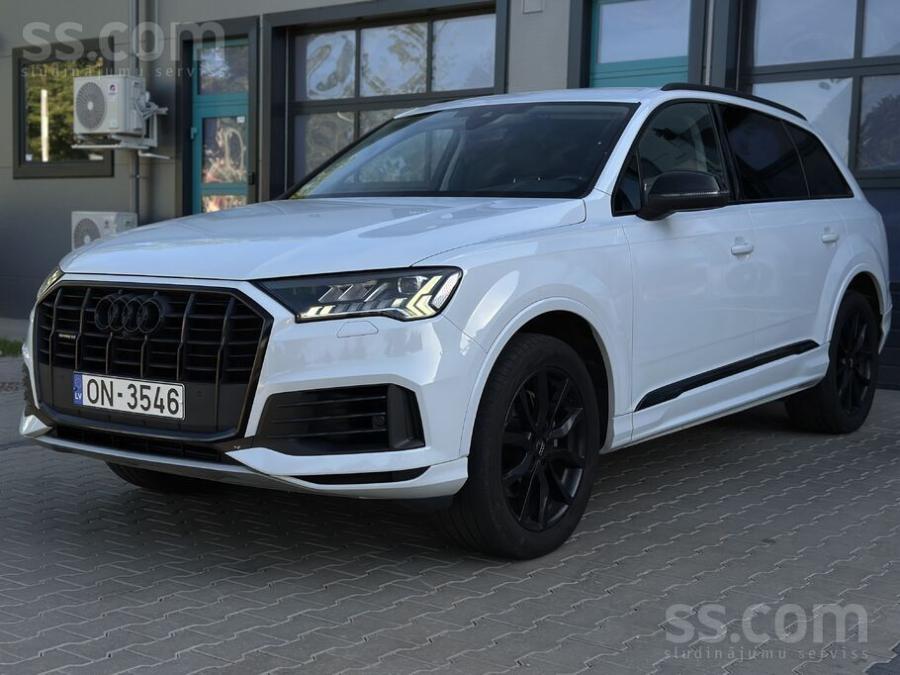 White Audi Q7 2021 in Riga, with an engine capacity of 3.00 L and mileage of 113 thousand km for 39500 €, photo 4 on AUTOMOTO.COM.LV