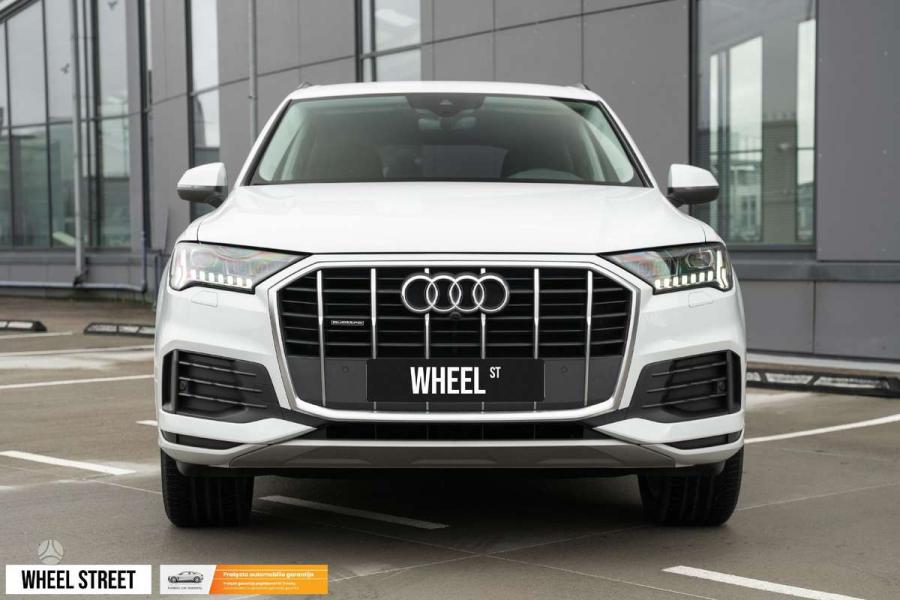 Balts Audi Q7 2022 Viļņa, ar dzinēja tilpumu 2.97 L un nobraukumu 61 tūkst. km par 44500 €, foto 1 vietnē AUTOMOTO.COM.LV
