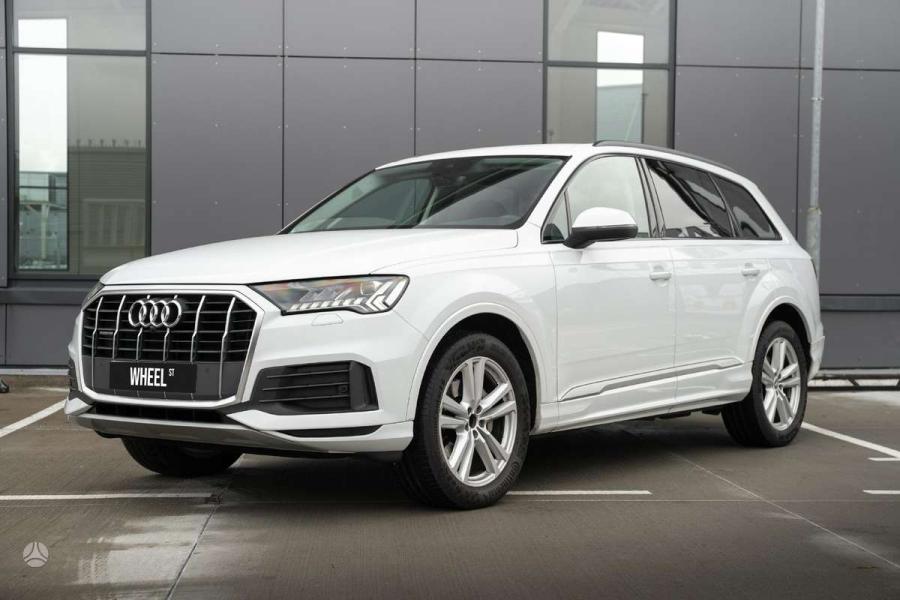 Balts Audi Q7 2022 Viļņa, ar dzinēja tilpumu 2.97 L un nobraukumu 61 tūkst. km par 44500 €, foto 3 vietnē AUTOMOTO.COM.LV