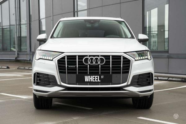 White Audi Q7 2022 in Vilnius, with an engine capacity of 2.97 L and mileage of 61 thousand km for 43500 €, photo 9 on AUTOMOTO.COM.LV