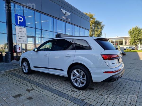 White Audi Q7 2023 in Riga, with an engine capacity of 3.00 L and mileage of 110 thousand km for 49900 €, photo 9 on AUTOMOTO.COM.LV
