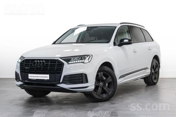 Balts Audi Q7 2023 Rīga, ar dzinēja tilpumu 3.00 L un nobraukumu 83 tūkst. km par 51900 €, foto 1 vietnē AUTOMOTO.COM.LV