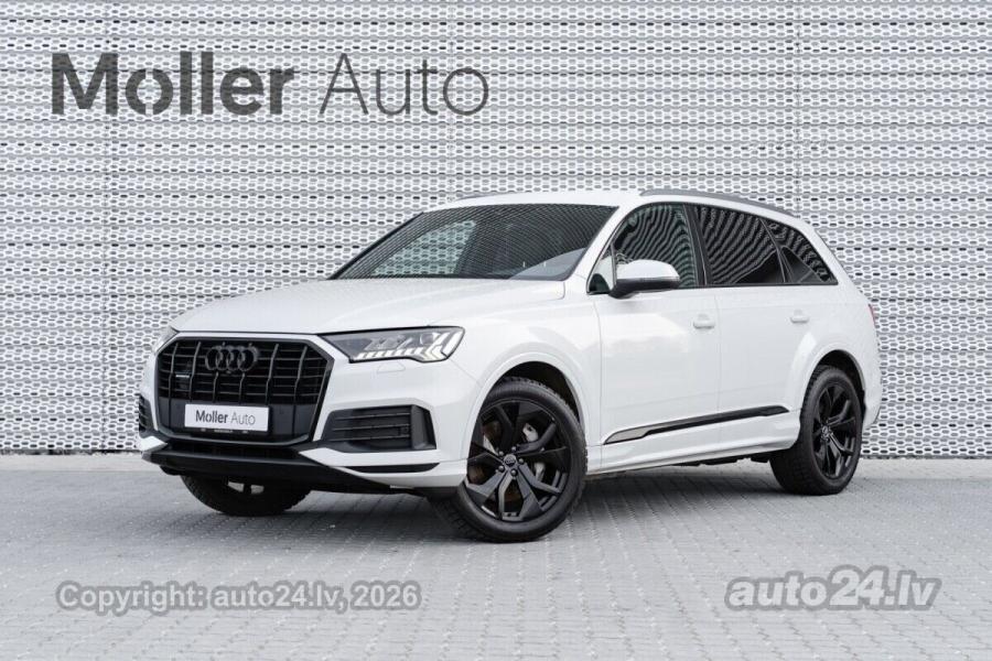 White Audi Q7 2023 in Riga, with an engine capacity of 3.00 L and mileage of 117 thousand km for 48650 €, photo 1 on AUTOMOTO.COM.LV