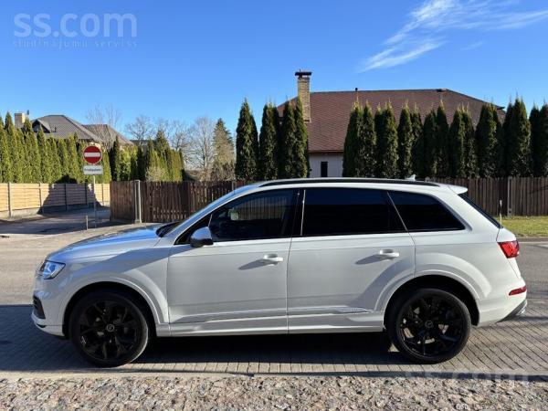 White Audi Q7 2023 in Riga, with an engine capacity of 3.00 L and mileage of 48 thousand km for 47000 €, photo 6 on AUTOMOTO.COM.LV