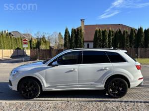 White Audi Q7 2023 in Riga, with an engine capacity of 3.00 L and mileage of 48 thousand km for 47000 €, photo 7 on AUTOMOTO.COM.LV