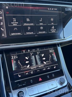 White Audi Q7 2023 in Riga, with an engine capacity of 3.00 L and mileage of 48 thousand km for 47000 €, photo 24 on AUTOMOTO.COM.LV