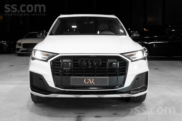 White Audi Q7 2023 in Riga, with an engine capacity of 3.00 L and mileage of 60 thousand km for 50000 €, photo 2 on AUTOMOTO.COM.LV