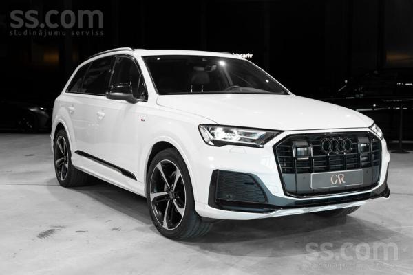 White Audi Q7 2023 in Riga, with an engine capacity of 3.00 L and mileage of 60 thousand km for 50000 €, photo 3 on AUTOMOTO.COM.LV