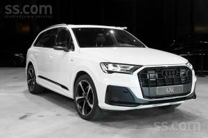 White Audi Q7 2023 in Riga, with an engine capacity of 3.00 L and mileage of 60 thousand km for 50000 €, photo 4 on AUTOMOTO.COM.LV