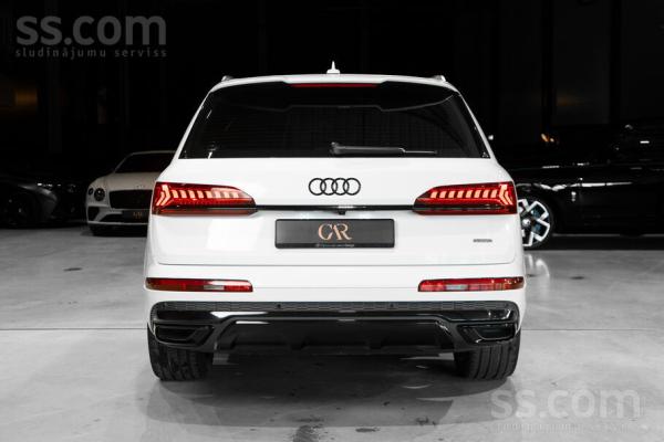White Audi Q7 2023 in Riga, with an engine capacity of 3.00 L and mileage of 60 thousand km for 50000 €, photo 5 on AUTOMOTO.COM.LV