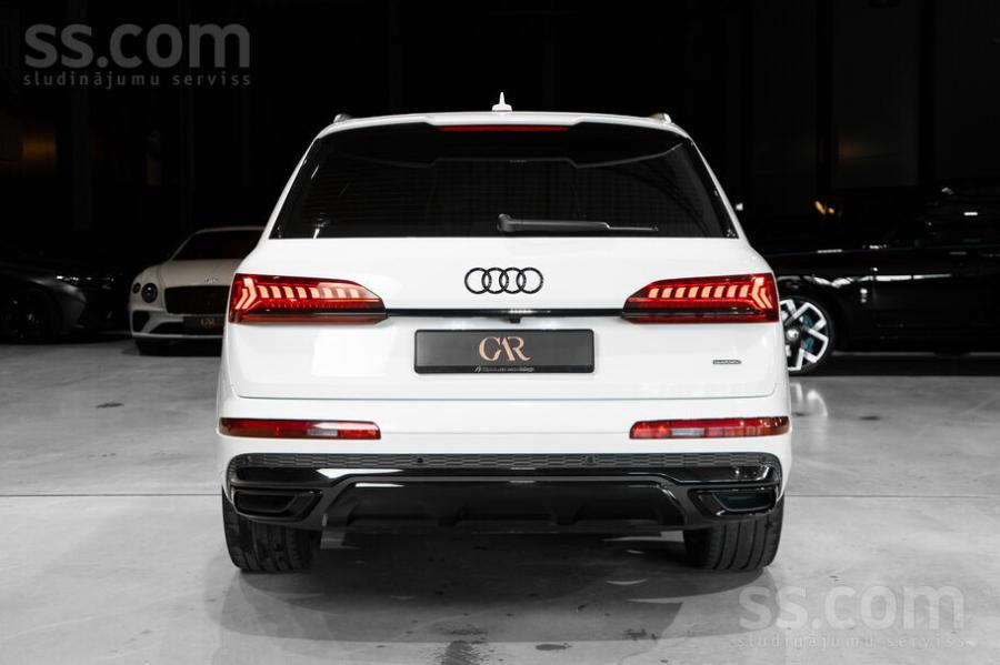 White Audi Q7 2023 in Riga, with an engine capacity of 3.00 L and mileage of 60 thousand km for 50000 €, photo 6 on AUTOMOTO.COM.LV