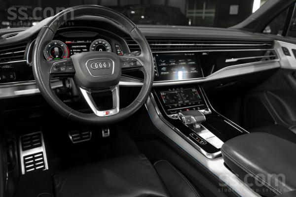 White Audi Q7 2023 in Riga, with an engine capacity of 3.00 L and mileage of 60 thousand km for 50000 €, photo 7 on AUTOMOTO.COM.LV
