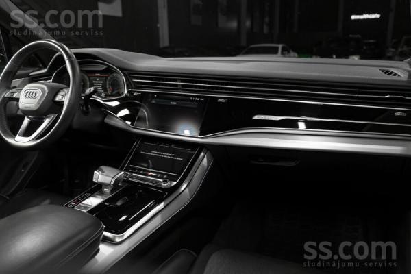White Audi Q7 2023 in Riga, with an engine capacity of 3.00 L and mileage of 60 thousand km for 50000 €, photo 10 on AUTOMOTO.COM.LV