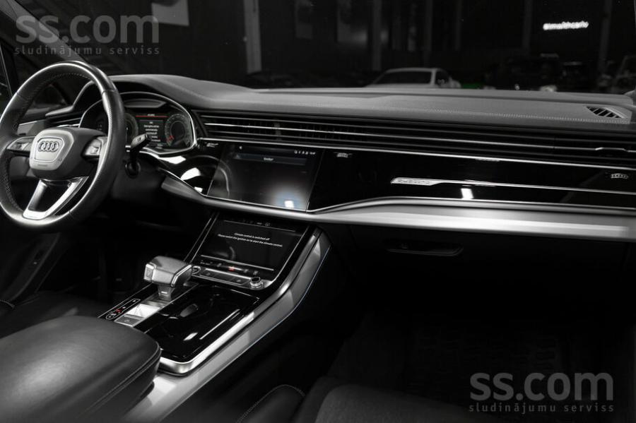 White Audi Q7 2023 in Riga, with an engine capacity of 3.00 L and mileage of 60 thousand km for 50000 €, photo 11 on AUTOMOTO.COM.LV