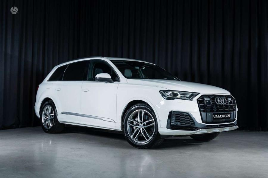 Balts Audi Q7 2023 Viļņa, ar dzinēja tilpumu 3.00 L un nobraukumu 3 tūkst. km par 48999 €, foto 4 vietnē AUTOMOTO.COM.LV