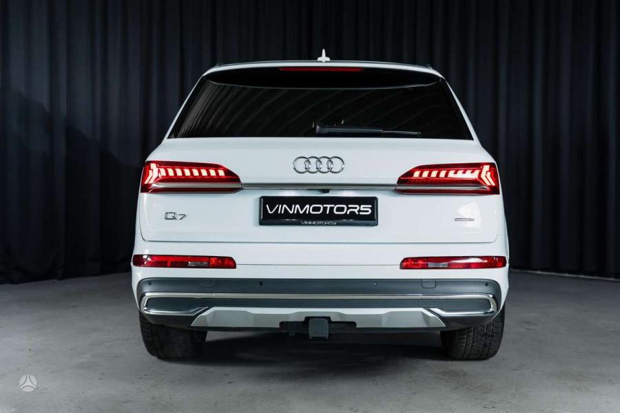 Balts Audi Q7 2023 Viļņa, ar dzinēja tilpumu 3.00 L un nobraukumu 3 tūkst. km par 48999 €, foto 6 vietnē AUTOMOTO.COM.LV