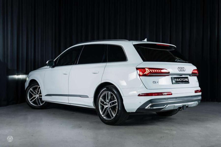 Balts Audi Q7 2023 Viļņa, ar dzinēja tilpumu 3.00 L un nobraukumu 3 tūkst. km par 48999 €, foto 7 vietnē AUTOMOTO.COM.LV