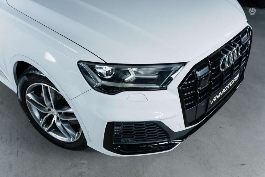 Balts Audi Q7 2023 Viļņa, ar dzinēja tilpumu 3.00 L un nobraukumu 3 tūkst. km par 48999 €, foto 8 vietnē AUTOMOTO.COM.LV