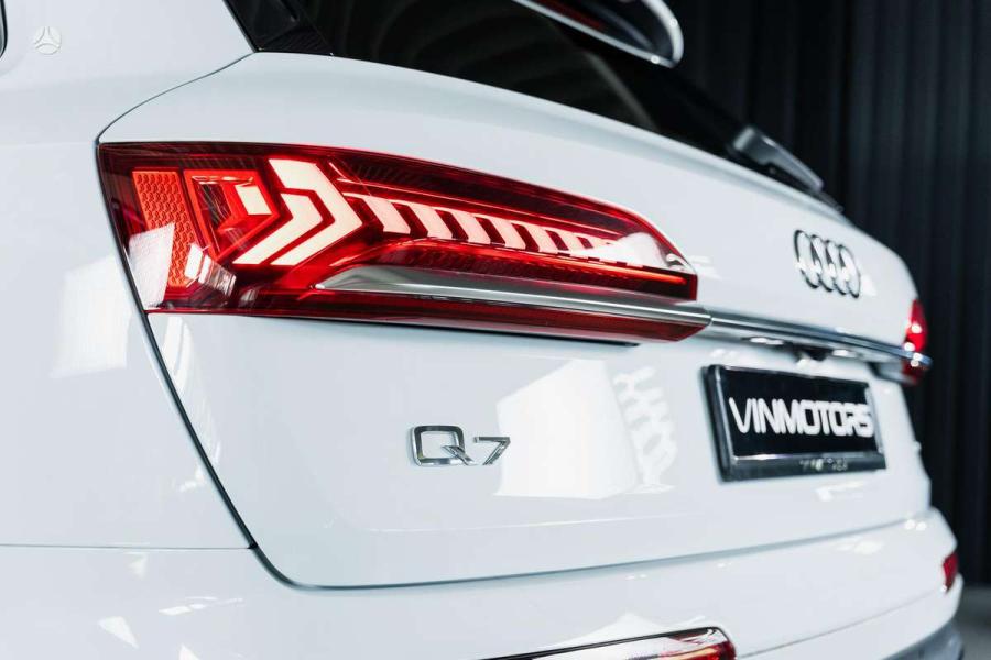 Balts Audi Q7 2023 Viļņa, ar dzinēja tilpumu 3.00 L un nobraukumu 3 tūkst. km par 48999 €, foto 11 vietnē AUTOMOTO.COM.LV