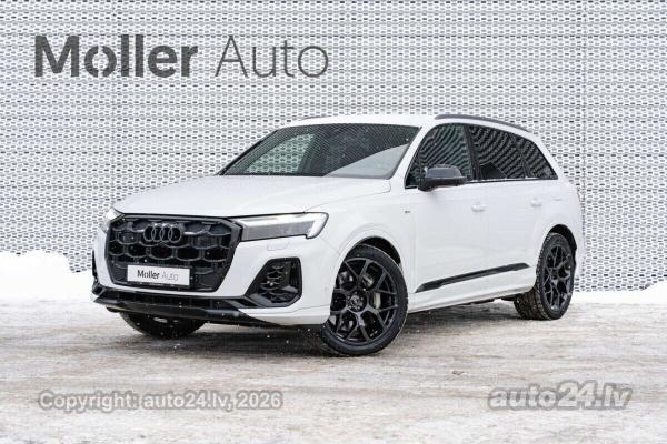 Balts Audi Q7 2025 Rīga, ar dzinēja tilpumu 3.00 L un nobraukumu 28 tūkst. km par 81881 €, foto 1 vietnē AUTOMOTO.COM.LV