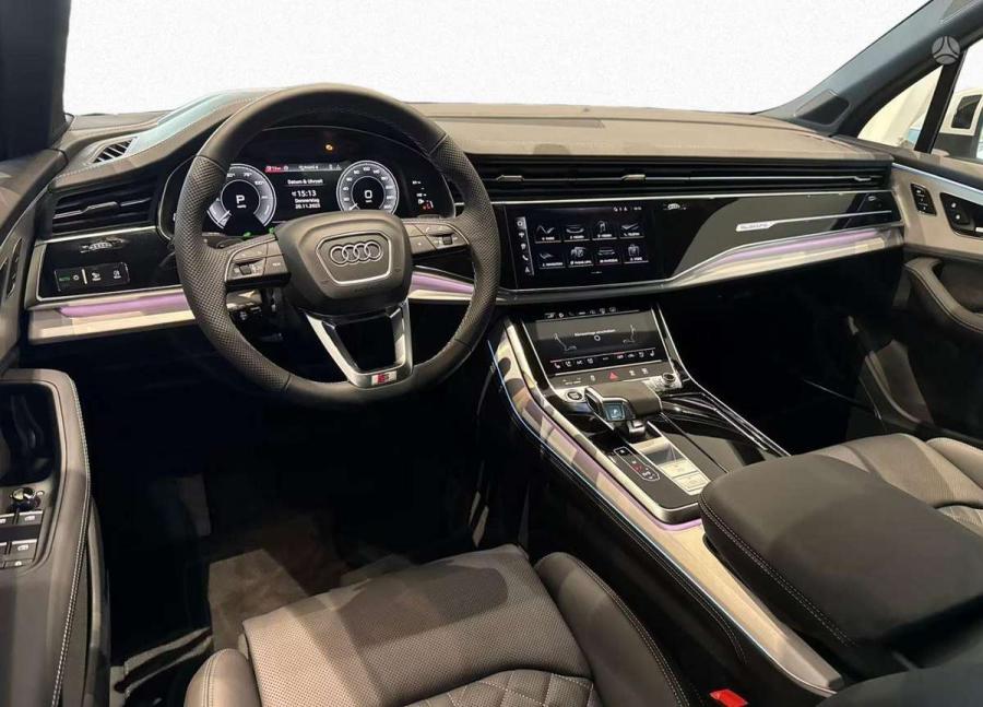 Balts Audi Q7 2026 Viļņa, ar dzinēja tilpumu 3.00 L un nobraukumu 10 tūkst. km par 94000 €, foto 8 vietnē AUTOMOTO.COM.LV