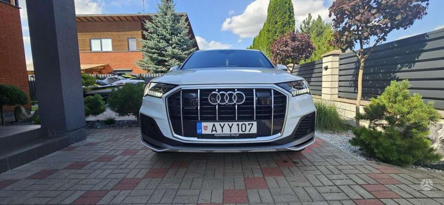 Белый Ауди Ку 7 2020 в Каунас, объемом двигателя 2.97 л и пробегом 60 тыс. км за 47800 €, фото 4 на AUTOMOTO.COM.LV