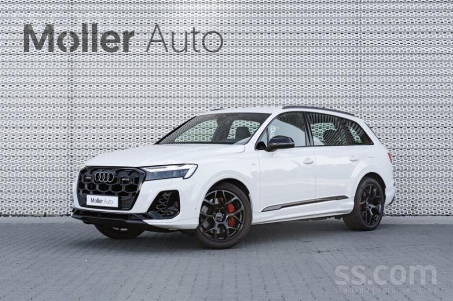 White Audi Q7 2026 in Riga, with an engine capacity of 3.00 L and mileage of 0 thousand km for 79900 €, photo 1 on AUTOMOTO.COM.LV
