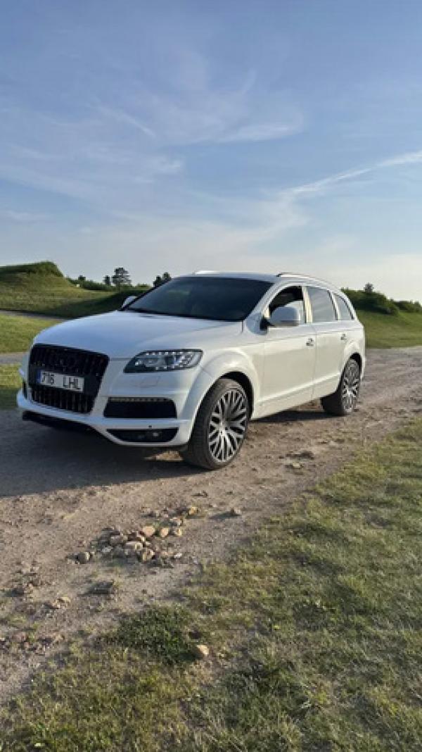 White Audi Q7 2006 in Parnu, with an engine capacity of 3.00 L and mileage of 444 thousand km for 5500 €, photo 1 on AUTOMOTO.COM.LV