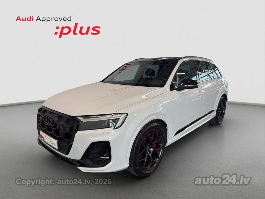 White Audi Q7 2024 in Tallinn, with an engine capacity of 3.00 L and mileage of 41 thousand km for 72900 €, photo 1 on AUTOMOTO.COM.LV