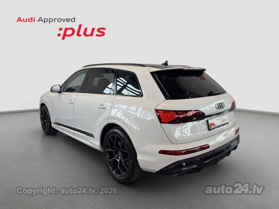 White Audi Q7 2024 in Tallinn, with an engine capacity of 3.00 L and mileage of 41 thousand km for 72900 €, photo 4 on AUTOMOTO.COM.LV
