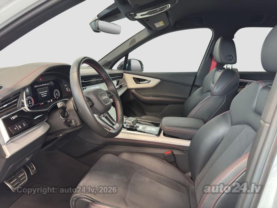White Audi Q7 2024 in Tallinn, with an engine capacity of 3.00 L and mileage of 41 thousand km for 72900 €, photo 7 on AUTOMOTO.COM.LV