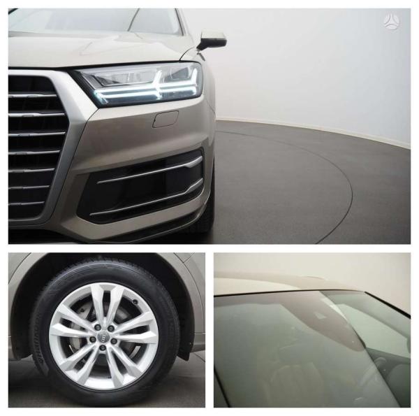 Yellow Audi Q7 2017 in Vilnius, with an engine capacity of 2.97 L and mileage of 160 thousand km for 26800 €, photo 8 on AUTOMOTO.COM.LV