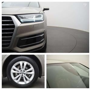 Yellow Audi Q7 2017 in Vilnius, with an engine capacity of 2.97 L and mileage of 160 thousand km for 26800 €, photo 8 on AUTOMOTO.COM.LV