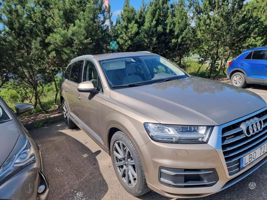 Dzeltens Audi Q7 2019 Viļņa, ar dzinēja tilpumu 3.00 L un nobraukumu 118 tūkst. km par 34000 €, foto 4 vietnē AUTOMOTO.COM.LV