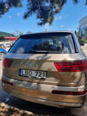 Dzeltens Audi Q7 2019 Viļņa, ar dzinēja tilpumu 3.00 L un nobraukumu 118 tūkst. km par 34000 €, foto 5 vietnē AUTOMOTO.COM.LV
