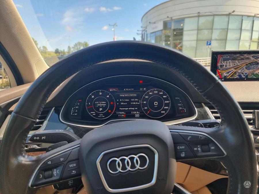 Dzeltens Audi Q7 2019 Viļņa, ar dzinēja tilpumu 3.00 L un nobraukumu 118 tūkst. km par 34000 €, foto 7 vietnē AUTOMOTO.COM.LV