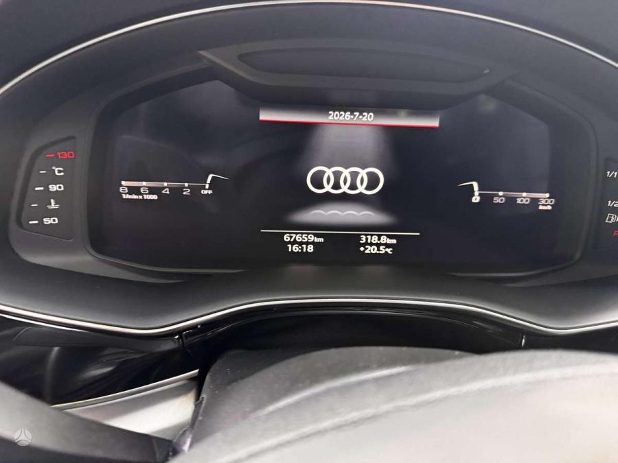 Yellow Audi Q7 2022 in Vilnius, with an engine capacity of 3.00 L and mileage of 68 thousand km for 52500 €, photo 19 on AUTOMOTO.COM.LV