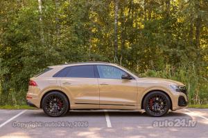 Beige Audi Q8 2024 in Tallinn, with an engine capacity of 3.00 L and mileage of 30 thousand km for 88900 €, photo 5 on AUTOMOTO.COM.LV