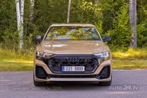 Beige Audi Q8 2024 in Tallinn, with an engine capacity of 3.00 L and mileage of 30 thousand km for 88900 €, photo 6 on AUTOMOTO.COM.LV