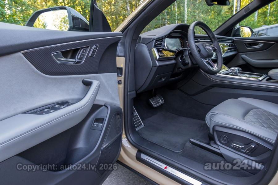 Beige Audi Q8 2024 in Tallinn, with an engine capacity of 3.00 L and mileage of 30 thousand km for 88900 €, photo 16 on AUTOMOTO.COM.LV