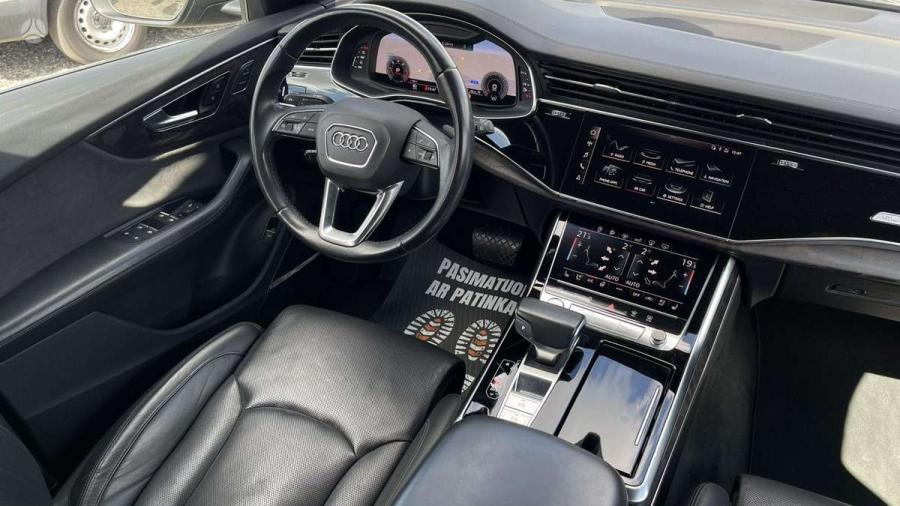 Black Audi Q8 2018 in Marijampole, with an engine capacity of 2.97 L and mileage of 252 thousand km for 38900 €, photo 23 on AUTOMOTO.COM.LV