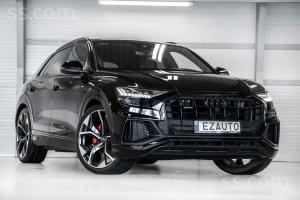 Black Audi Q8 2019 in Tukums, with an engine capacity of 3.00 L and mileage of 0 thousand km for 77000 €, photo 2 on AUTOMOTO.COM.LV