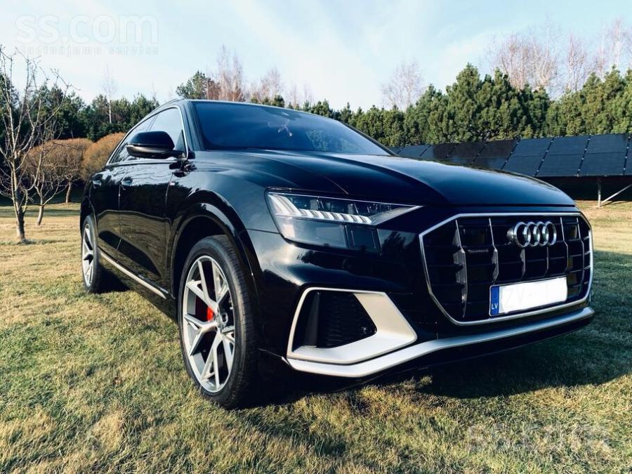 Melns Audi Q8 2019 Liepāja, ar dzinēja tilpumu 3.00 L un nobraukumu 142 tūkst. km par 54500 €, foto 1 vietnē AUTOMOTO.COM.LV